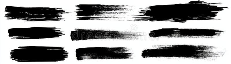 Series of Wavy Horizontal Lines. Hand-drawn Marker Border Set and ...