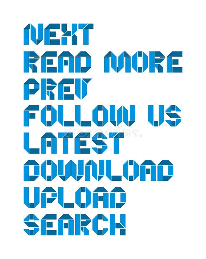 Series of website text stock vector. Illustration of white - 31543956