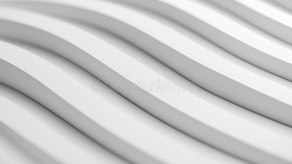 A Series of White, Curved Lines Forming a Wave-like Pattern. Stock ...