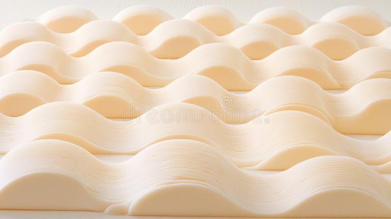 A Series of White, Wavy, and Curved Shapes Arranged in a Repeating ...