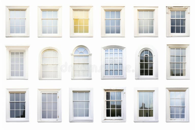 Series of Windows with Different Types of Windows on Them, All of Which ...