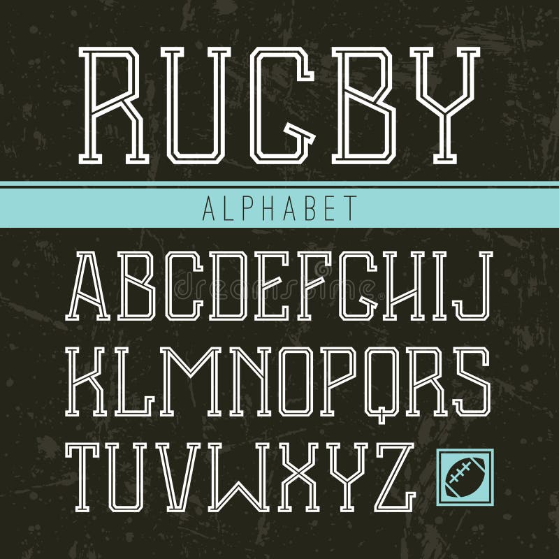 Rugby Font Stock Illustrations – 1,052 Rugby Font Stock Illustrations ...