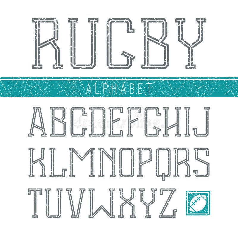 Rugby Font Stock Illustrations – 2,371 Rugby Font Stock Illustrations ...