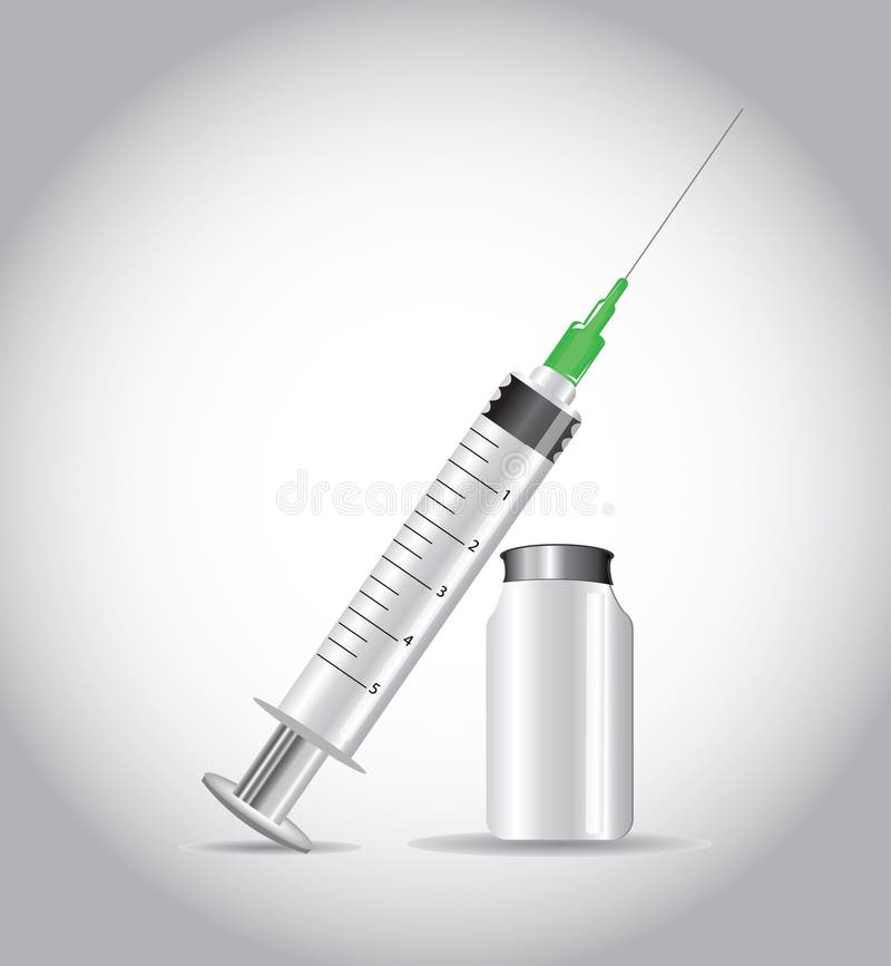 Ilustração Dos Desenhos Animados Do Clipart Da Seringa Ilustração do ...