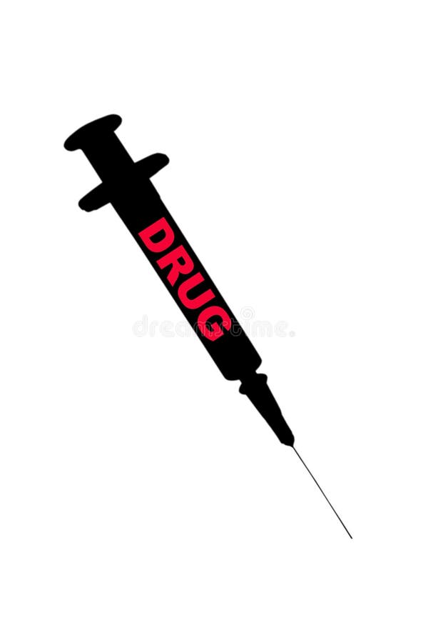 Seringue Contenant Une Drogue Illustration Stock - Illustration du ...