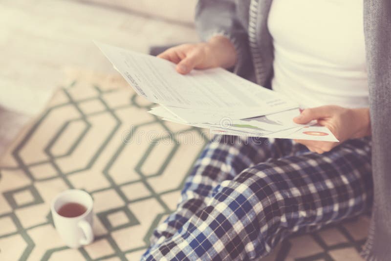 Serious Active Man Reading in the Morning Stock Photo - Image of ...