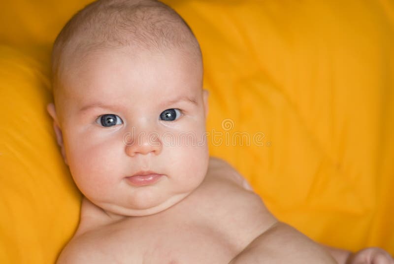 Serious Baby Boy stock image. Image of innocent, infant - 14477895