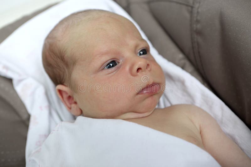 Serious baby boy stock photo. Image of caucasian, beautiful - 59256782