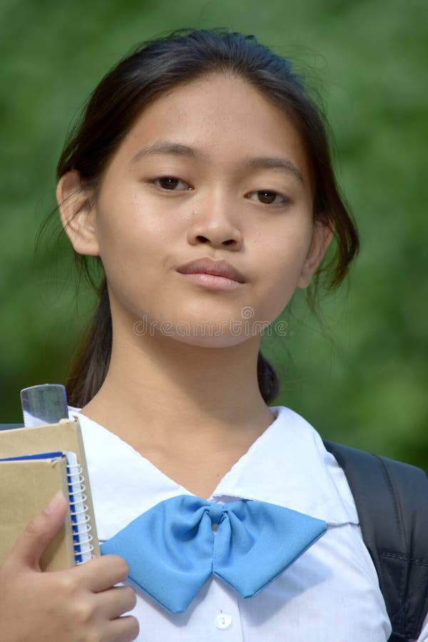 An a Serious Beautiful Asian Person Stock Photo - Image of solemn ...