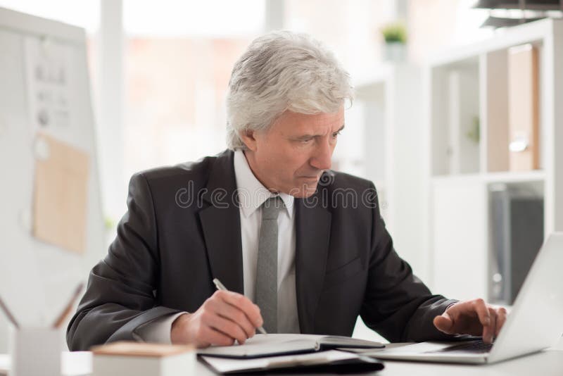 Senior director stock image. Image of networking, greyhair - 107727949