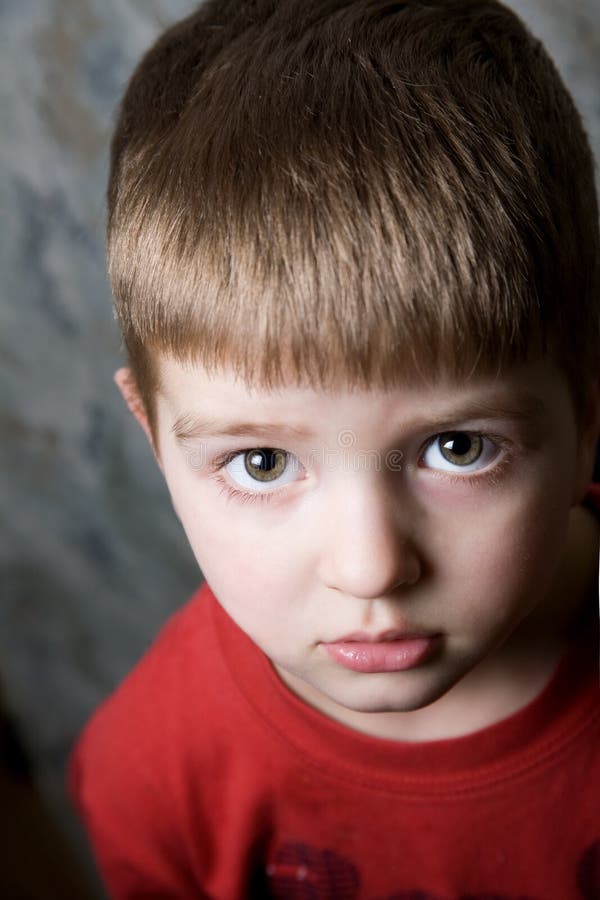 Serious boy stock photo. Image of person, little, beauty - 17851504