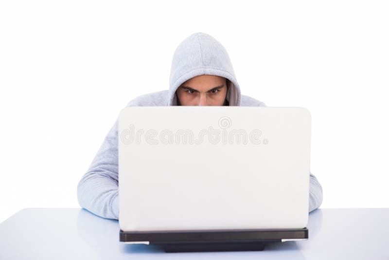 Burglar Stealing the Tablet Pc Stock Photo - Image of digital, burglar ...