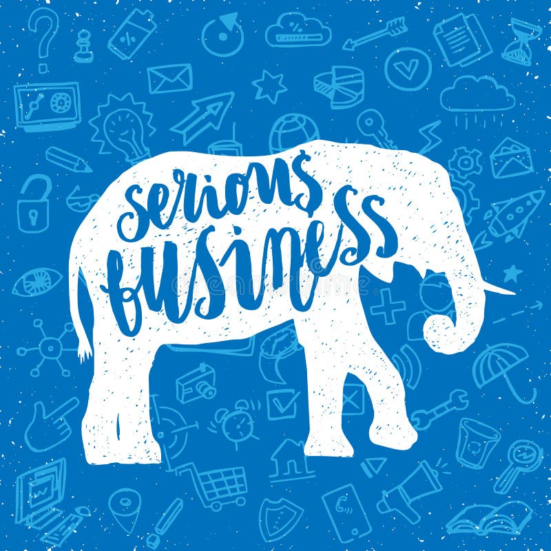 Serious business concept stock vector. Illustration of silhouette ...