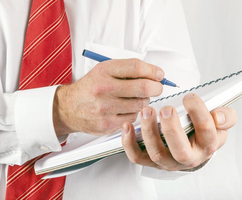 Serious Business Man Writing Stock Image - Image of happy, bright: 37709675