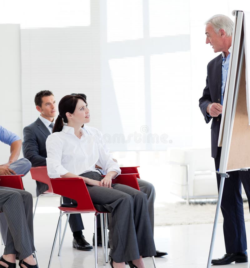 Multi-ethnic Business People at a Seminar Stock Image - Image of ...