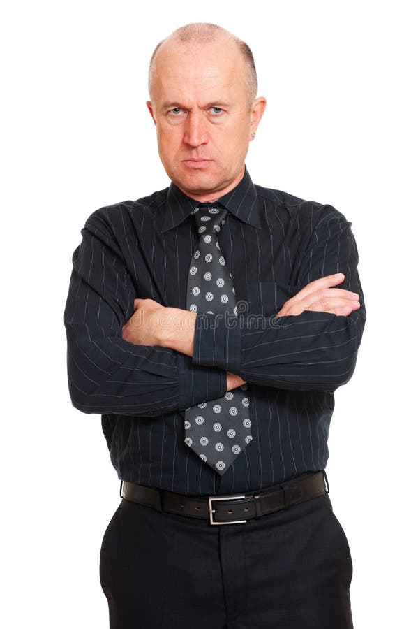 Serious Boss Considering The Employer Stock Photo - Image of consider ...