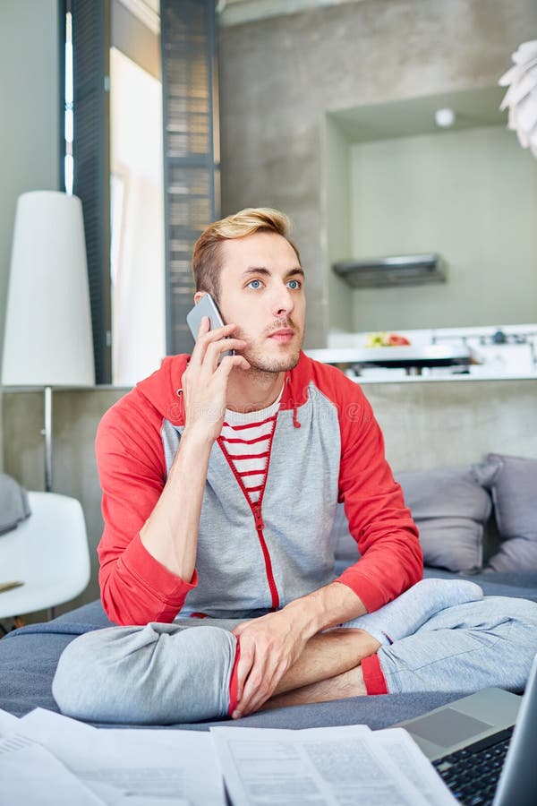 Serious call stock image. Image of profession, solve - 102524003