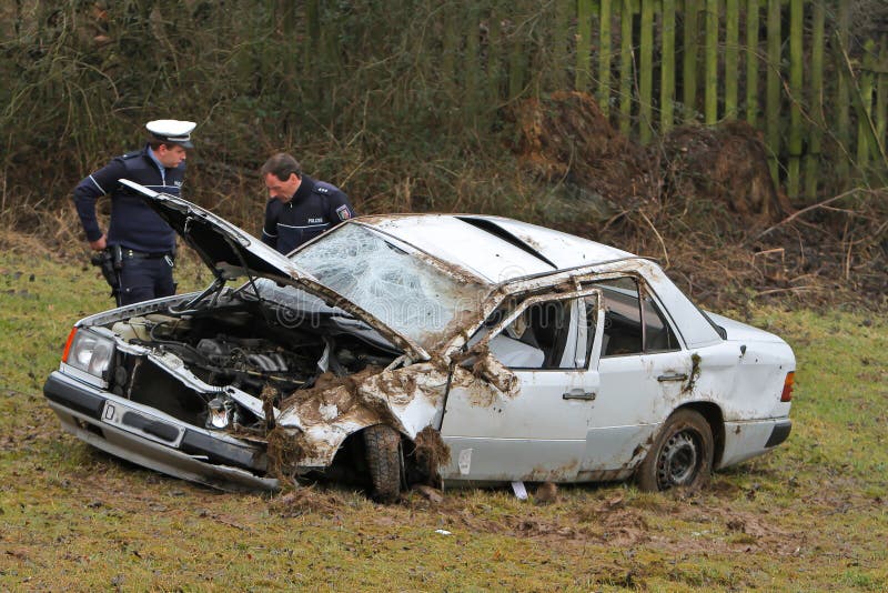 Serious car crash editorial photography. Image of burst - 23517472