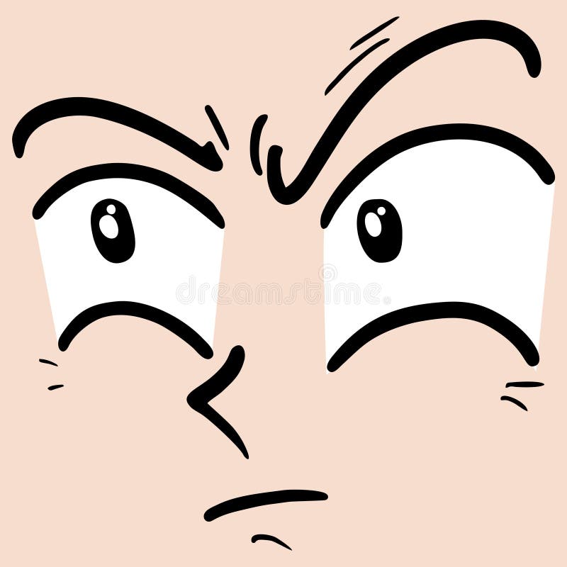 Serious cartoon stock vector. Illustration of original - 28312494