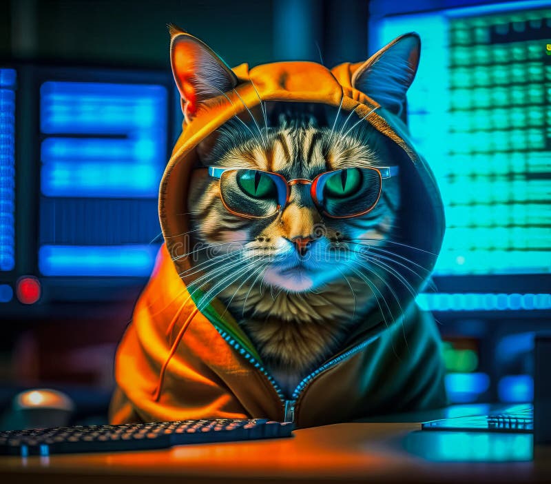 Cat Hacker Stock Illustrations – 239 Cat Hacker Stock Illustrations ...