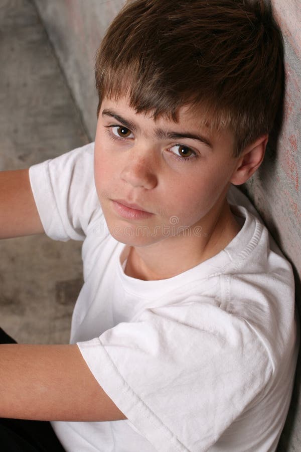 Serious Child stock photo. Image of young, wall, model - 13869564