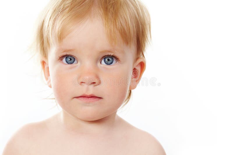 Serious child stock photo. Image of head, good, expression - 14919898