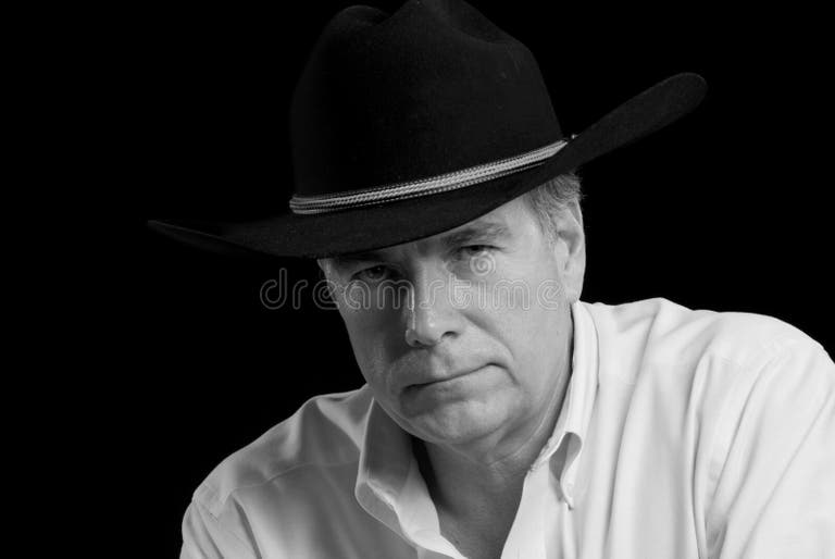 Serious Cowboy stock image. Image of western, portrait - 7520313