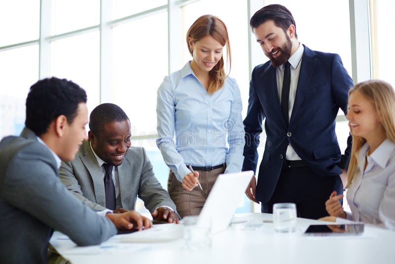 Serious discussion stock image. Image of colleague, team - 54927583