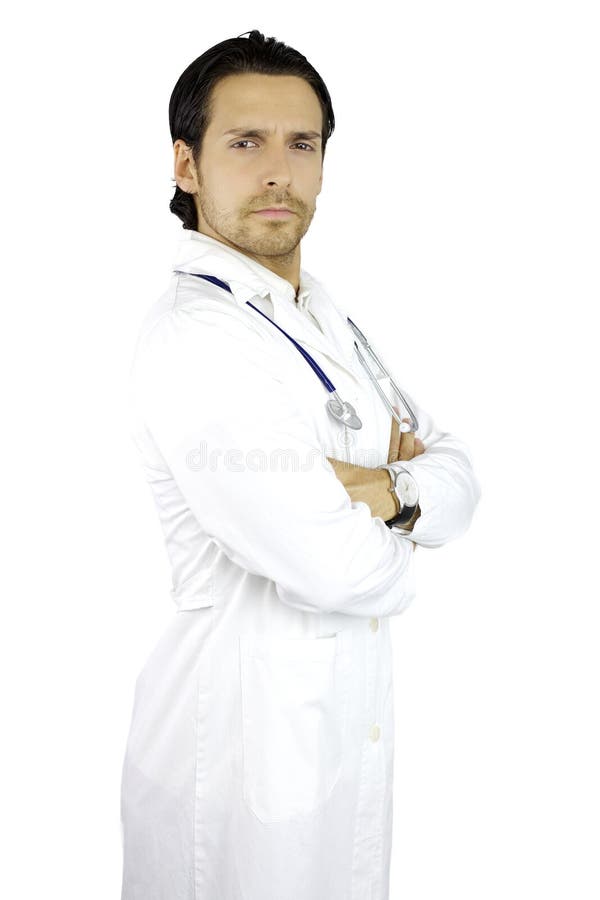 Serious doctor looking stock photo. Image of medicine - 25929272