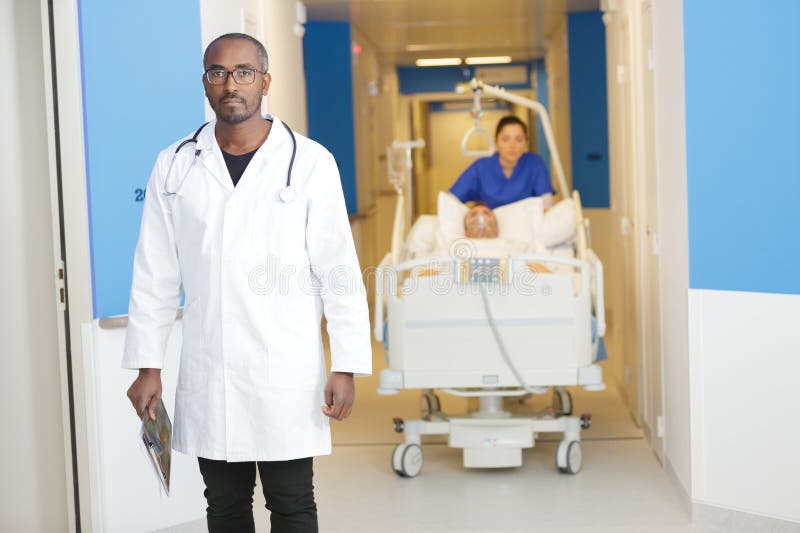 Serious Doctor Looking at Camera Stock Photo - Image of isolated ...