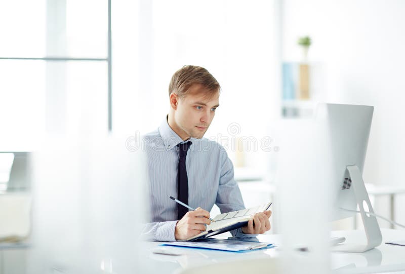 Serious employee stock image. Image of adult, serious - 70493071