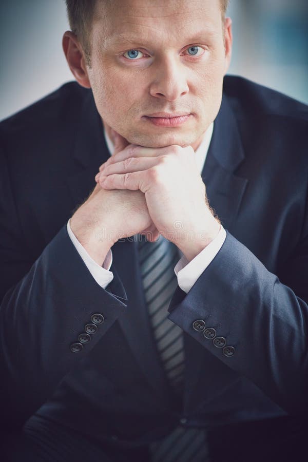 Serious employer stock photo. Image of person, looking - 55545396