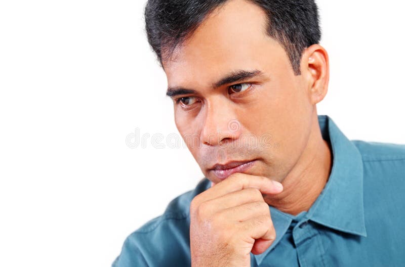 Thinking Businessman stock photo. Image of person, face - 29722124