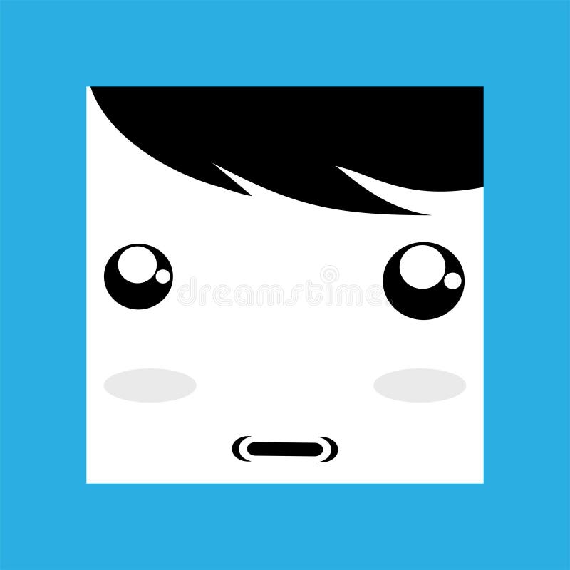 Serious cartoon stock vector. Illustration of original - 28312494