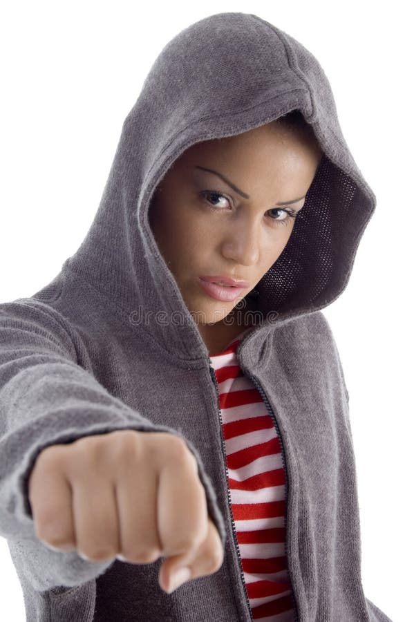 Serious punch stock photo. Image of cute, power, position - 27456376