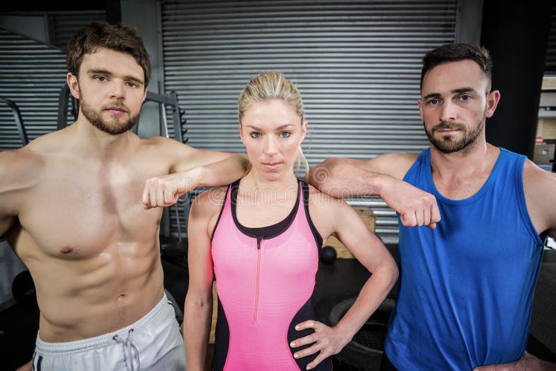Serious fit people posing stock image. Image of active - 66175063