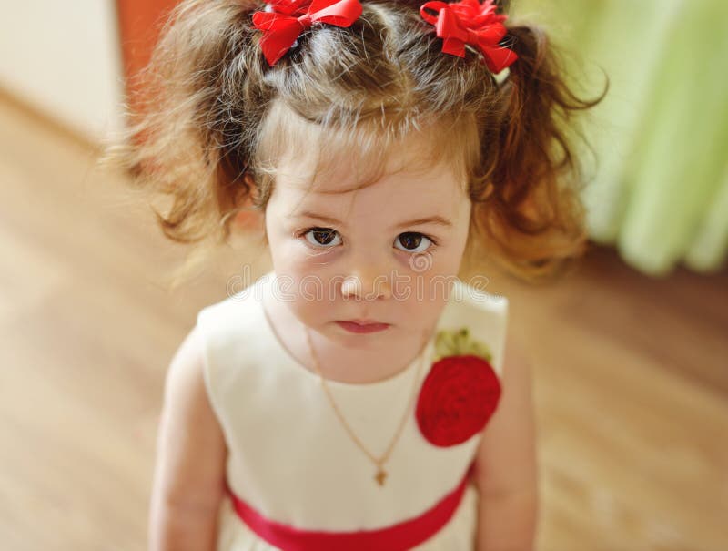 Serious girl stock image. Image of happiness, joyful - 53426143