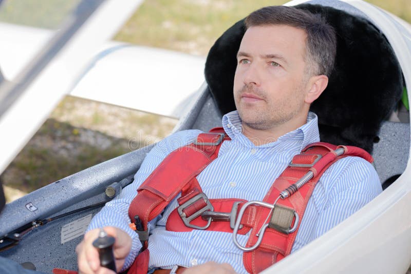 The serious glider pilot stock photo. Image of recreation - 150568254