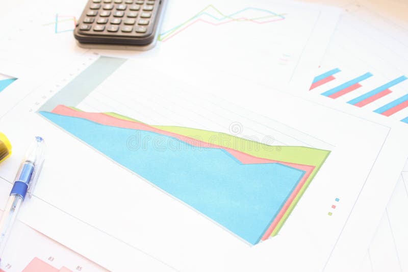 Serious Growth of Volume Chart with Regions Stock Photo - Image of data ...