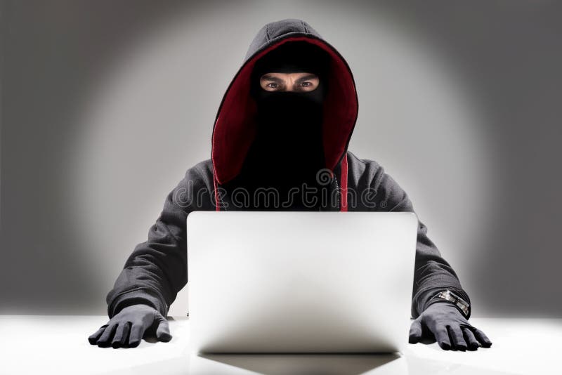 Serious Burglar Using Clues for Stealing Stock Photo - Image of risk ...