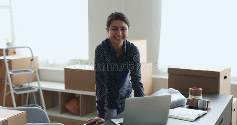 Serious Indian Business Owner Girl Posing in Online Store Office Stock ... Serious Indian Business Owner Girl Posing in Online Store Office Stock ...
