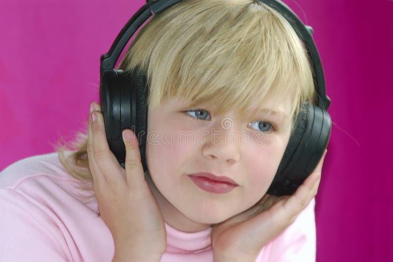 Serious listening to music stock image. Image of sound - 902753