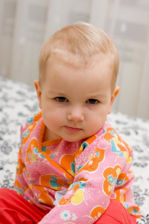 The serious look stock photo. Image of small, baby, look - 5317380