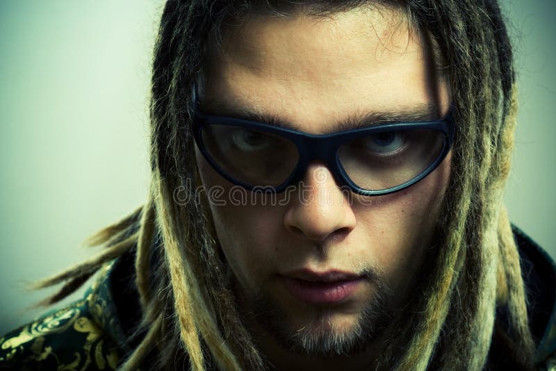 Serious look. stock photo. Image of serious, hair, rastaman - 6846184