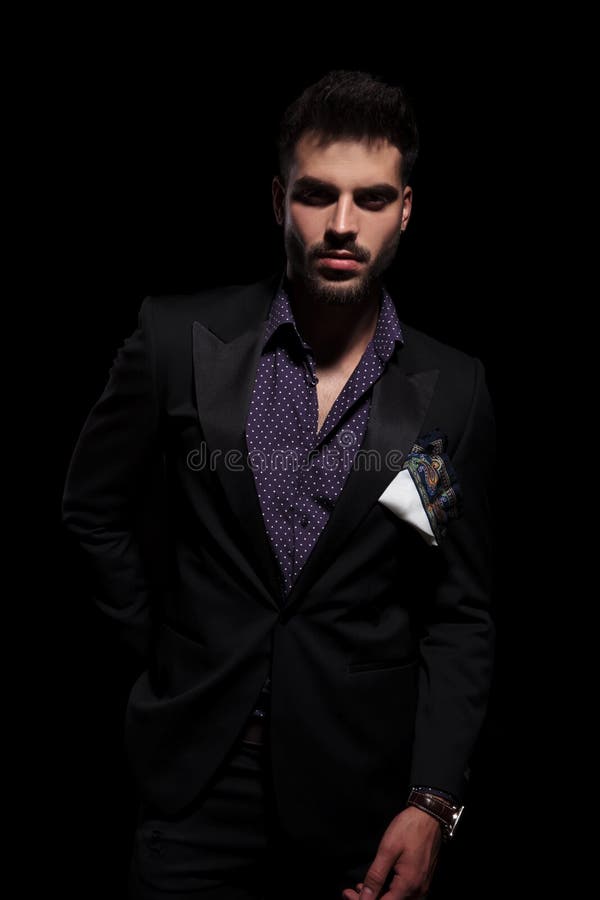 Serious Looking Guy Confidently Staring at the Camera Stock Image ...