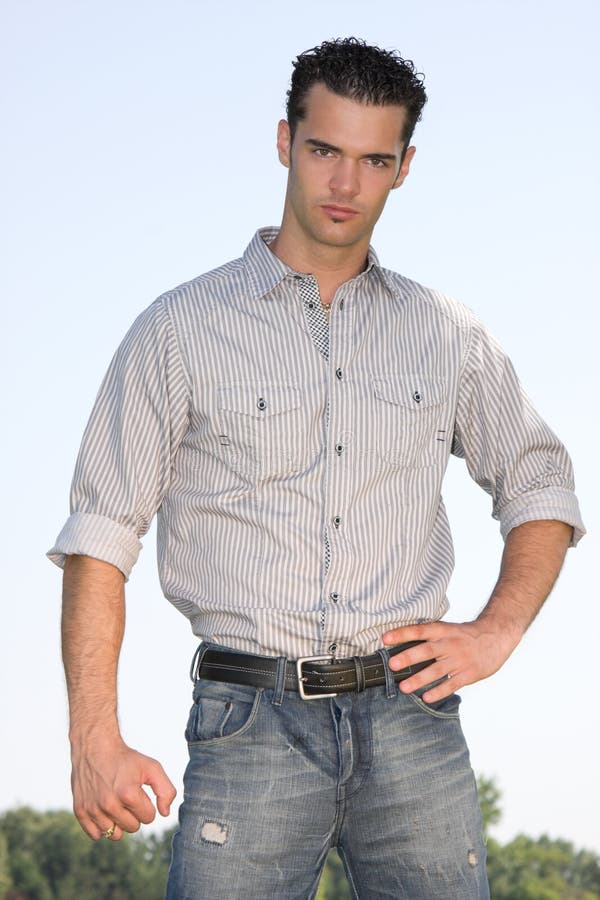 Serious man stock image. Image of serious, outdoor, human - 10291919