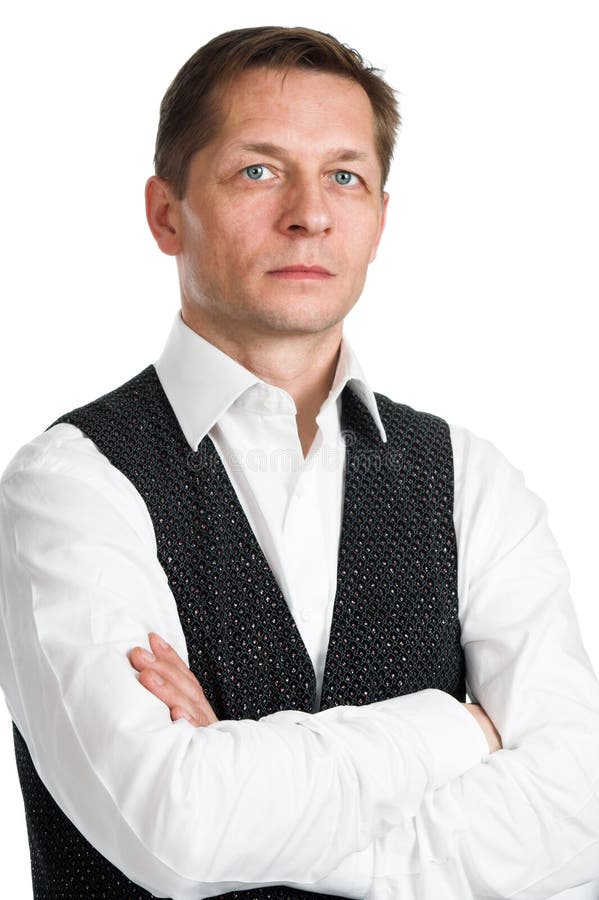 The Serious Person Negotiates by Phone Stock Photo - Image of manager ...