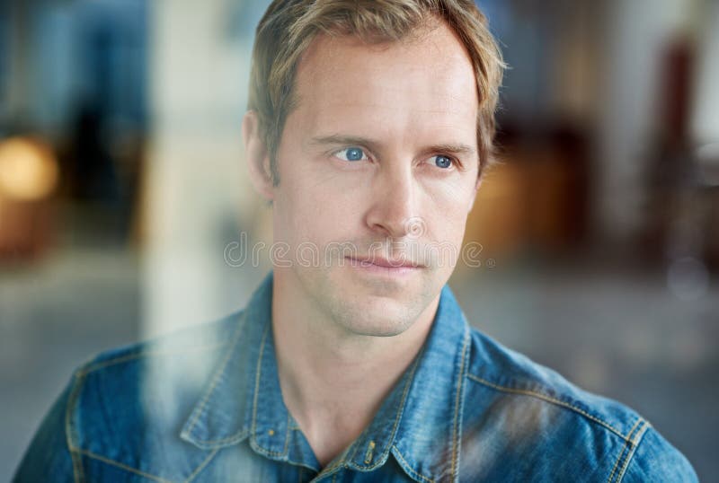 Serious Man, Face or Designer Thinking of Ideas, Inspiration or Future ...