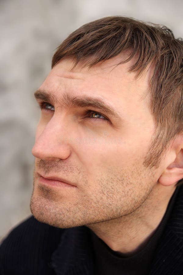 Serious man face stock image. Image of 2530, black, hopelessness - 30744791