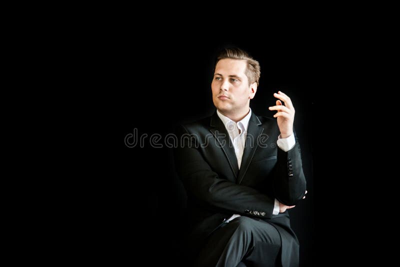 Serious man look stock photo. Image of camera, gentleman - 117431188